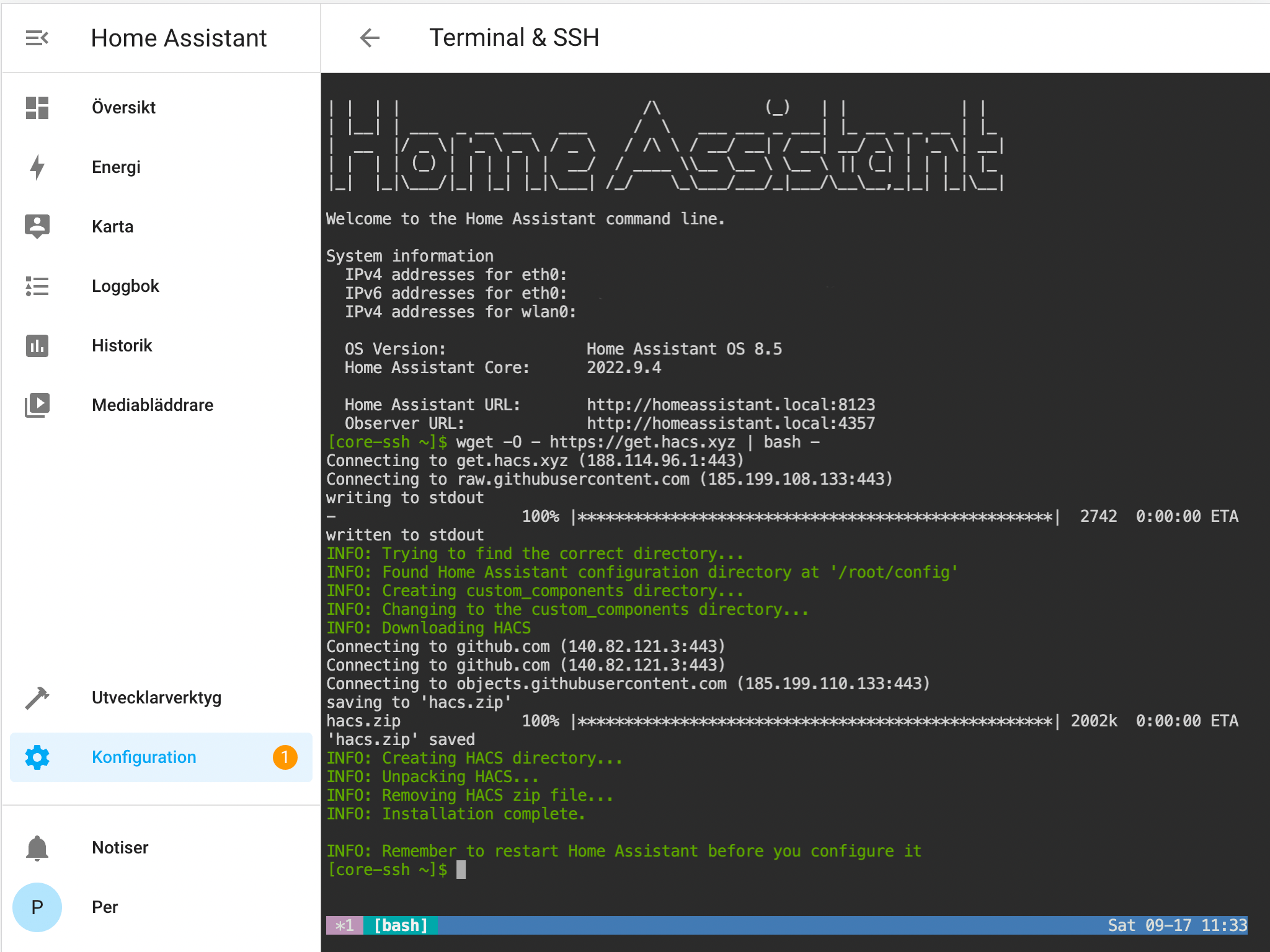 Guide: Installera HACS på Home Assistant - Hemmastyrning